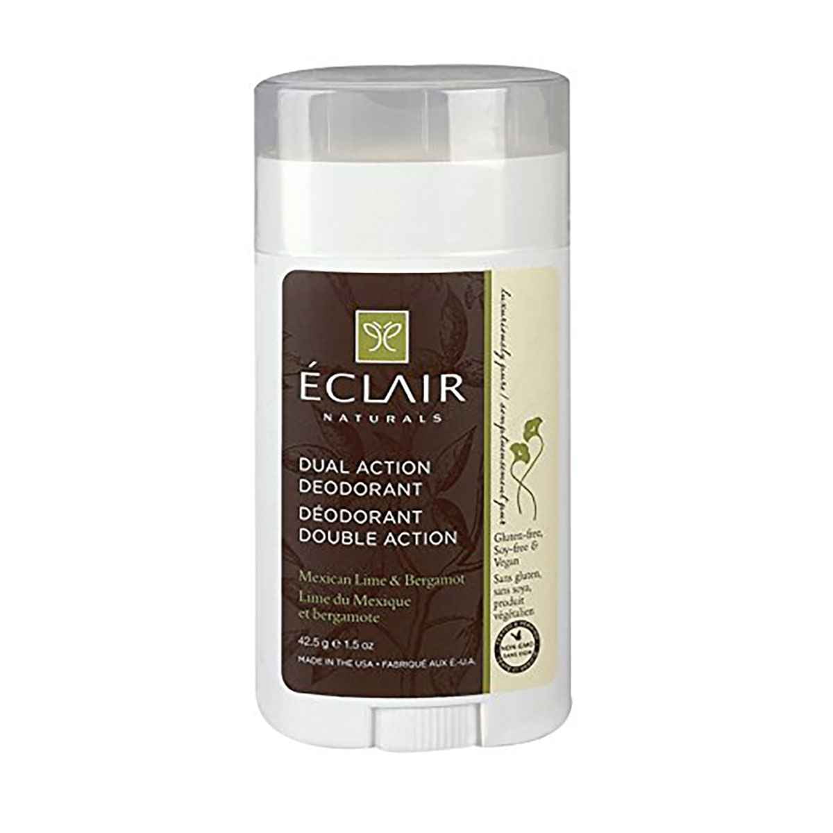 Eclair Naturals Dual Action Deodorant Mexican Lime & Bergamot 1.5 oz ...