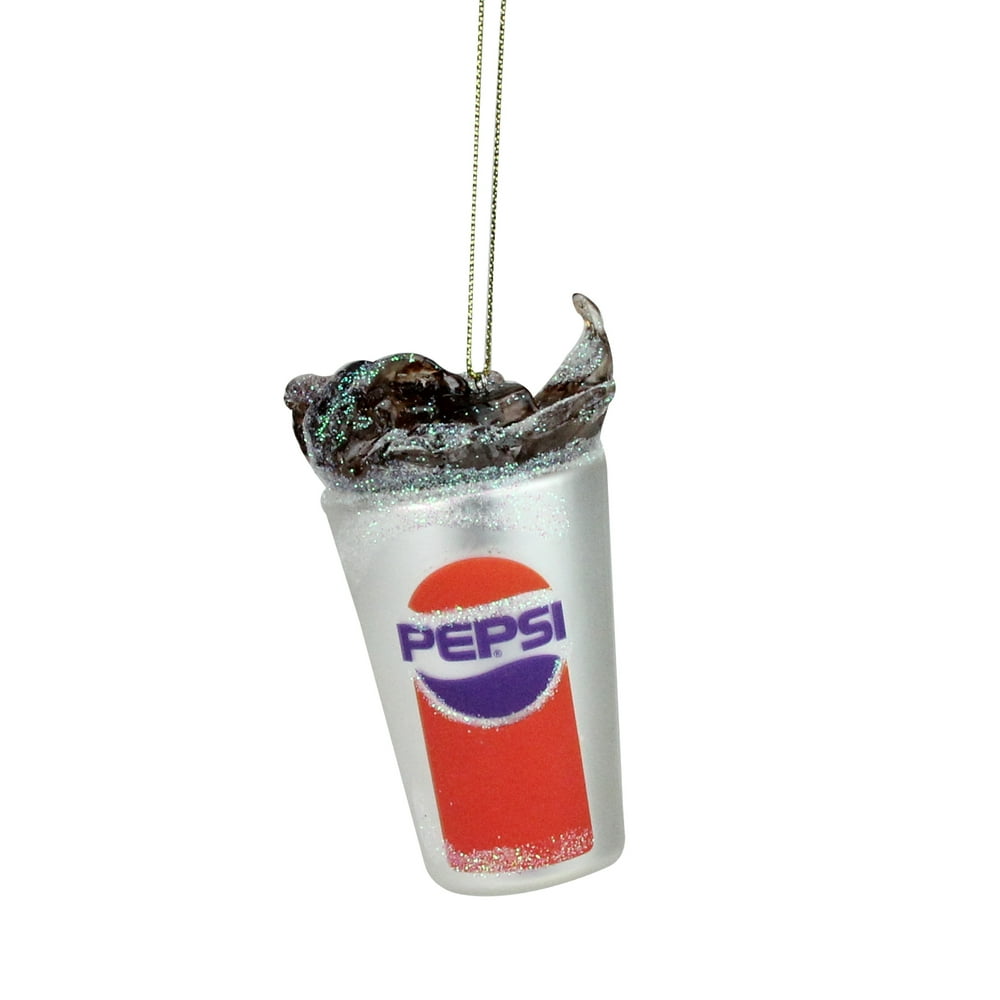 Northlight 3.5" Pepsi Fountain Drink Soda Splash Glass Christmas ...