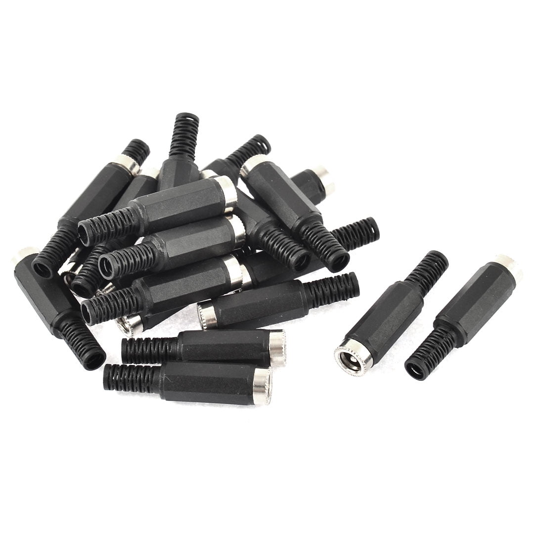 20pcs 5.5mm x 2.1mm Plastic Female DC Power Inline Plug Socket ...