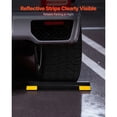 16 Inch 2 Pcs Heavy Parking Stopper, PP Curb with Reflective Strips ...