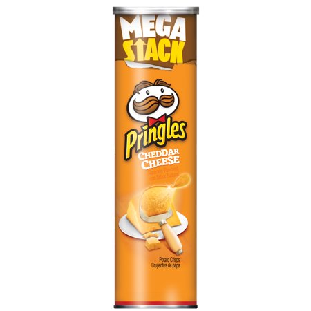 Pringles Mega Stack Cheddar Cheese Potato Crisps Chips 7.1 oz - Walmart.com