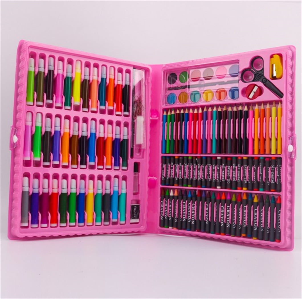 Happon Children Drawing Set 150 Pcs Kids Art Set Water Color Pen Crayon ...