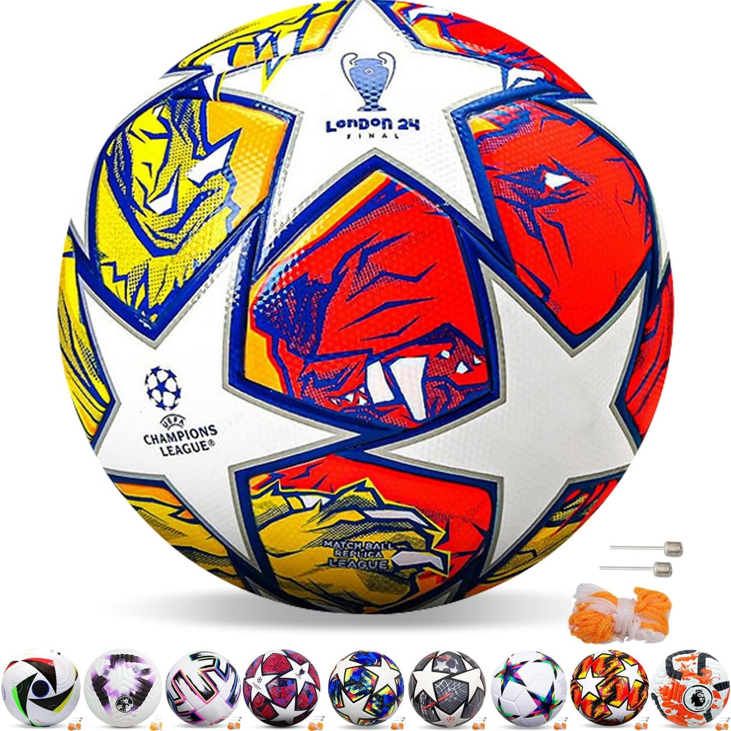Balón de Fútbol QMCZLA Amarillo tamaño Normal de Entrenamiento Juvenil ...