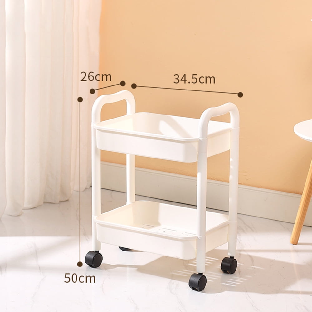 2/3/4-Tier Kitchen Rolling Cart Durable Movable Rolling Cart For Dorms ...