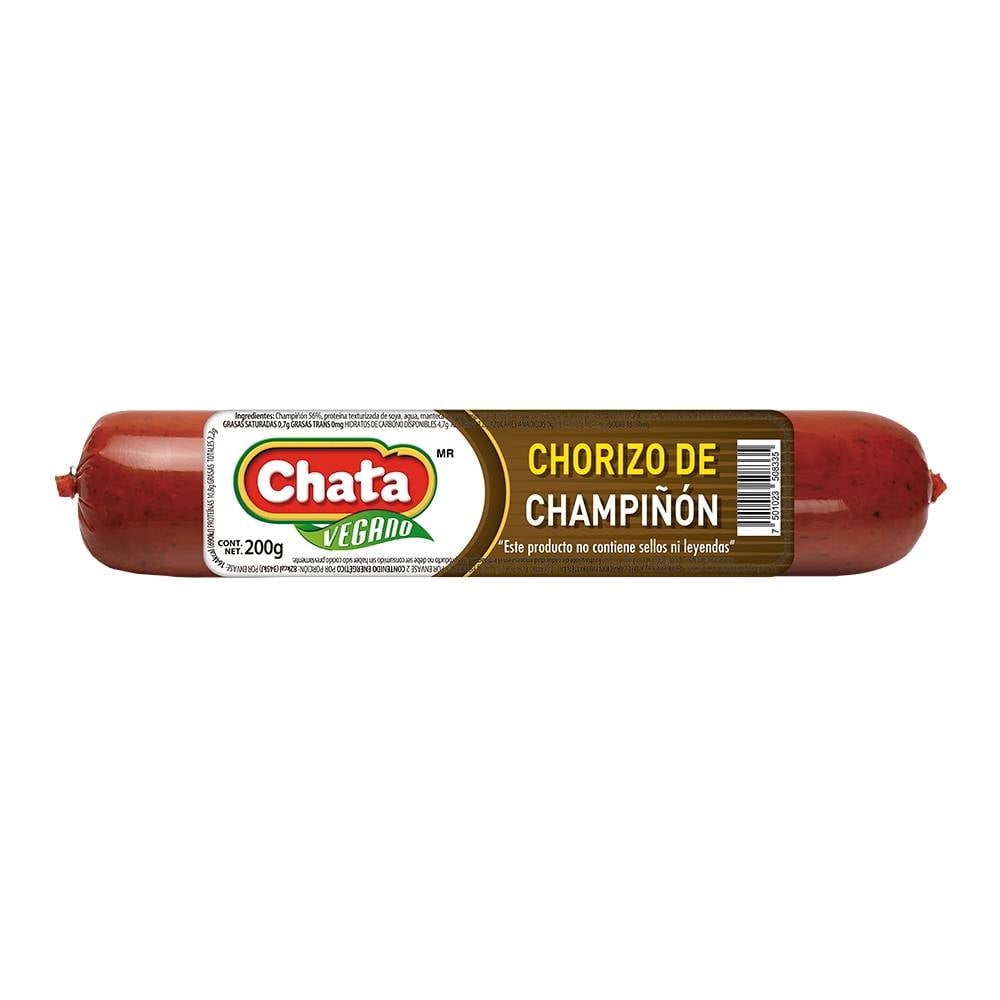 Chorizo de champiñón Chata 200 g | Walmart en línea