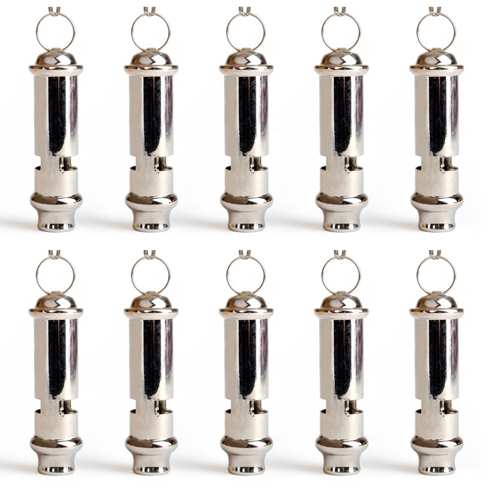 GOGO 100 Pcs Metal Police Whistle Scout Guide Whistles Emergency ...
