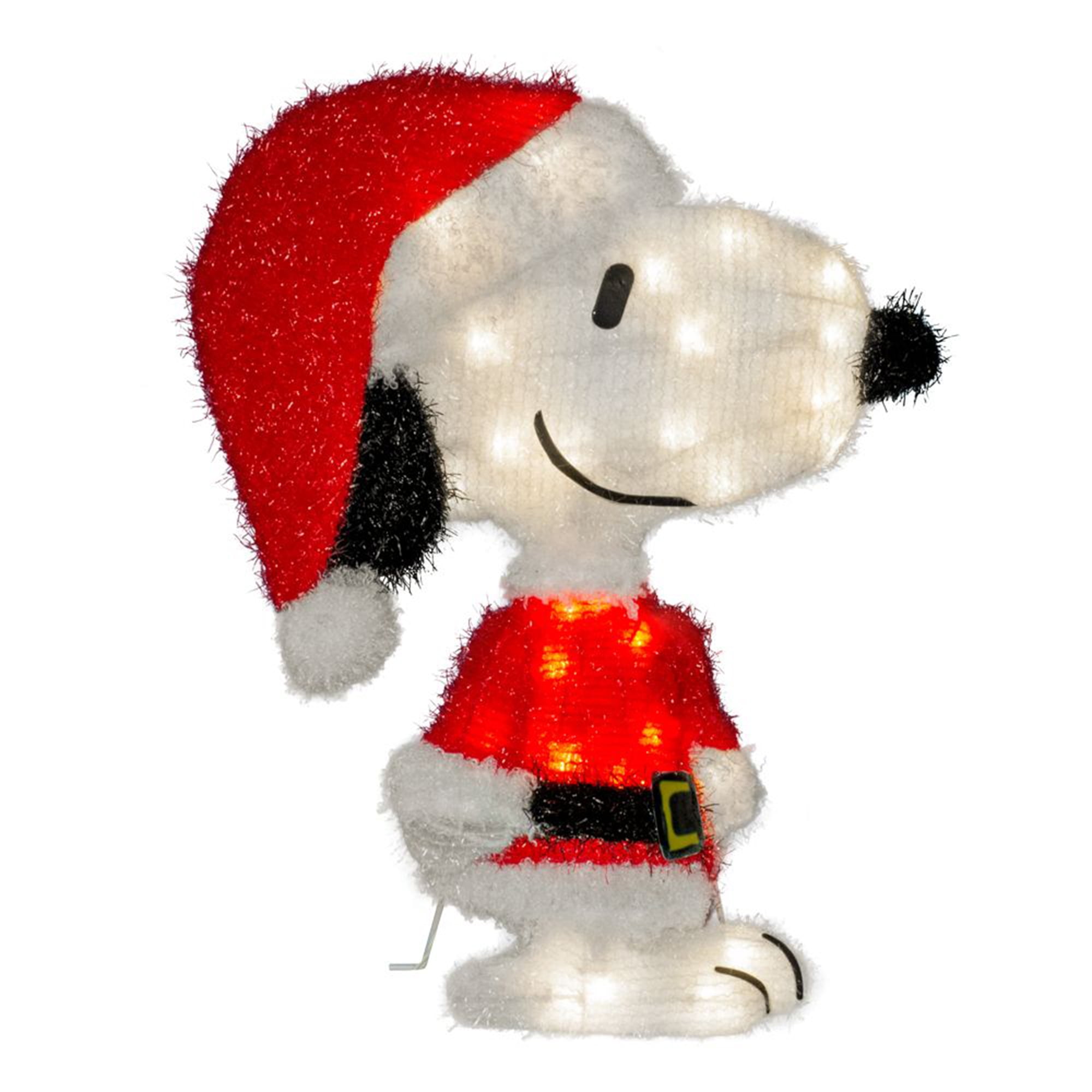 Click here for Productworks Peanuts 18 Inch Snoopy Santa Pre-Lit... prices
