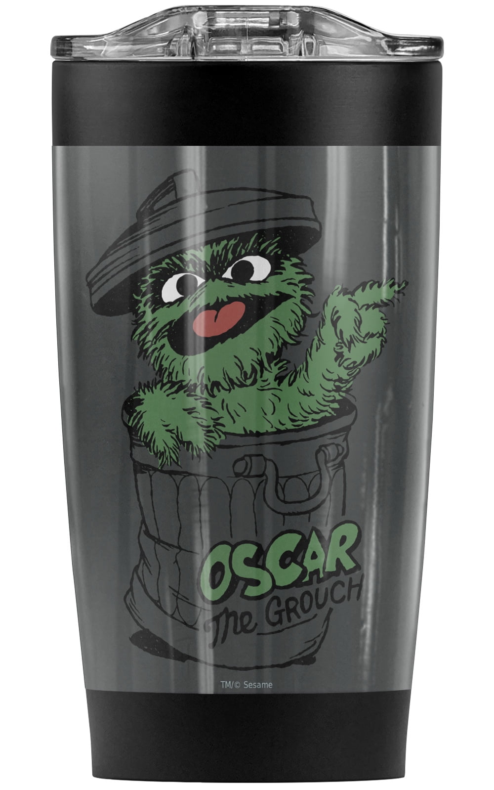 Sesame Street/Early Grouch Stainless Steel Tumbler 20 oz Coffee Travel ...