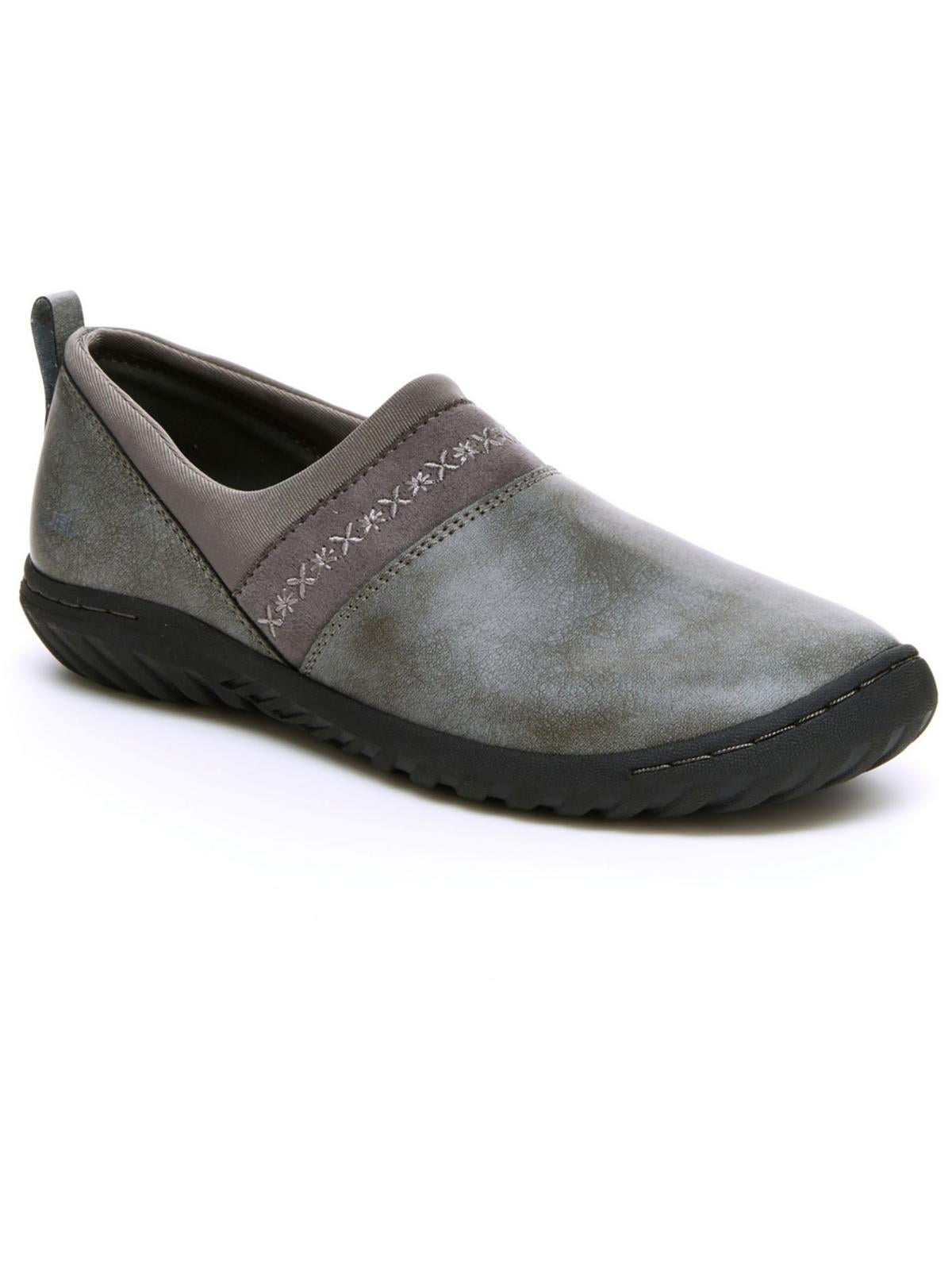 JBU by Jambu Womens Becca Faux Leather Memory Foam Slip-On Sneakers ...