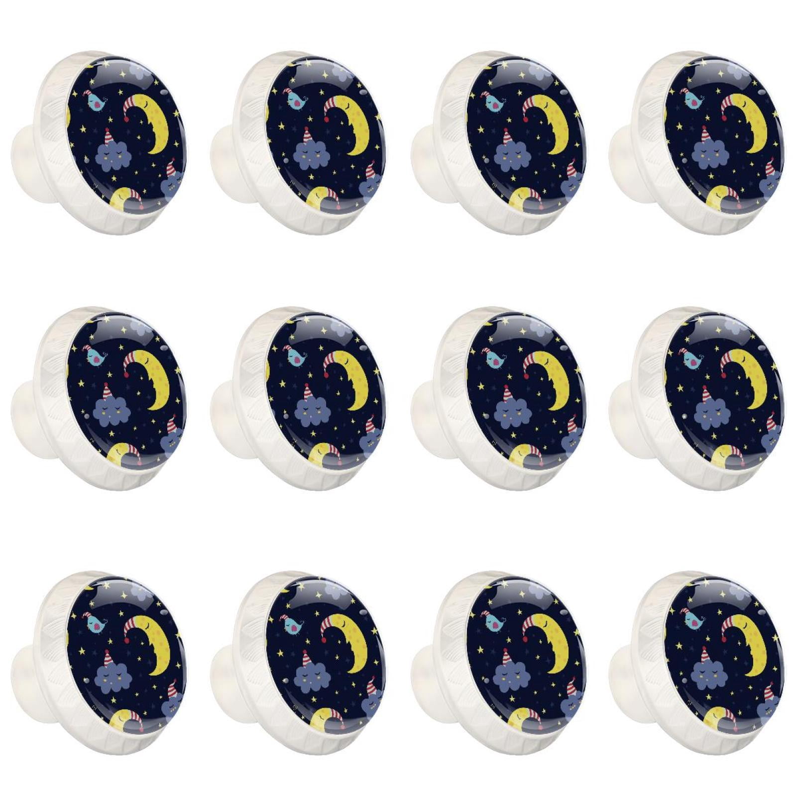 12 Pcs Bird Clouds Moon Sleeping Knobs for Kitchen Cabinet Cupboard ...