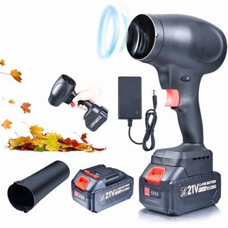 Cordless Leaf Blower Lightweight Small Handheld Electric Blower with 2× ...