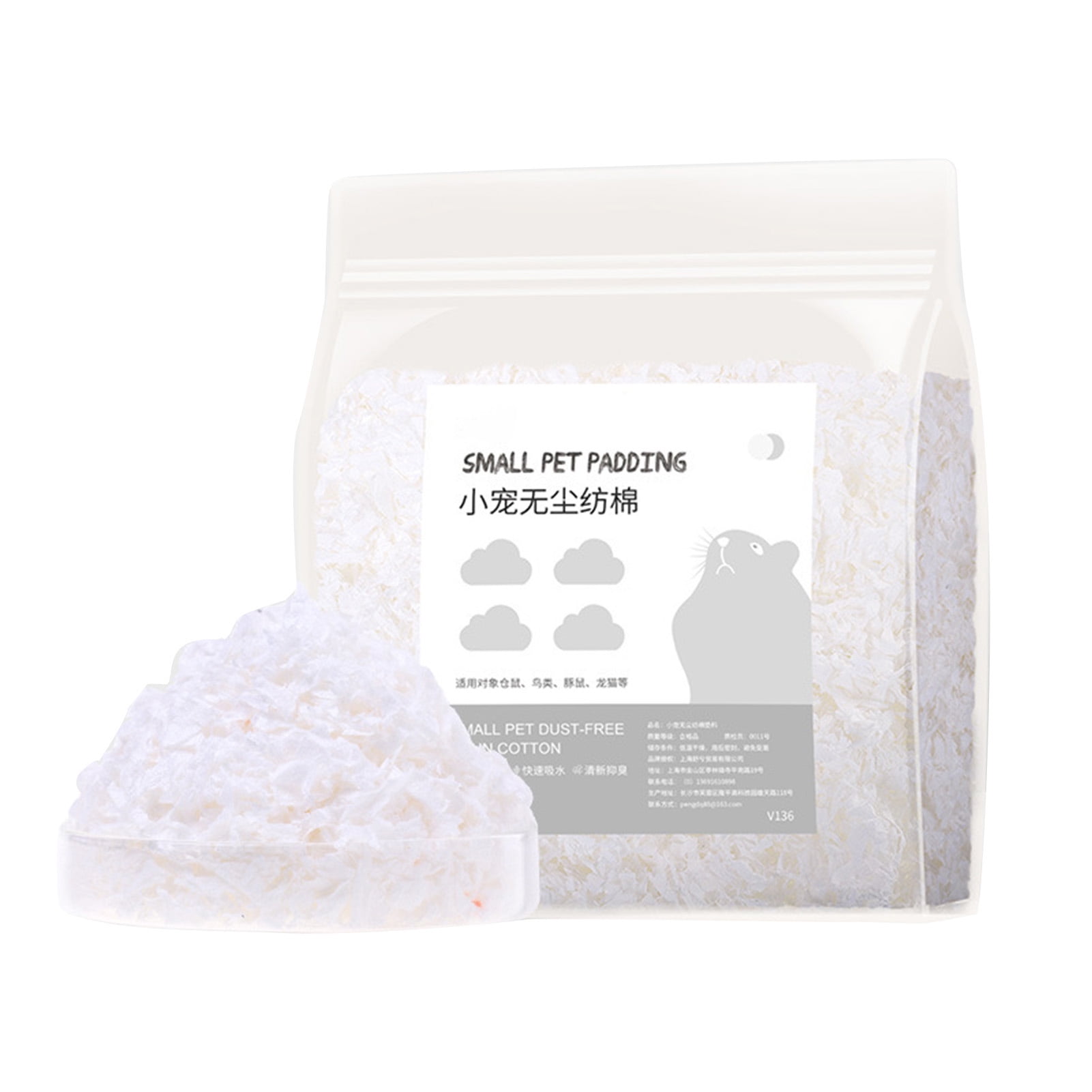 Hamster Filler Absorbs Water Quickly Deodorant Dust-free Fiber Filler ...