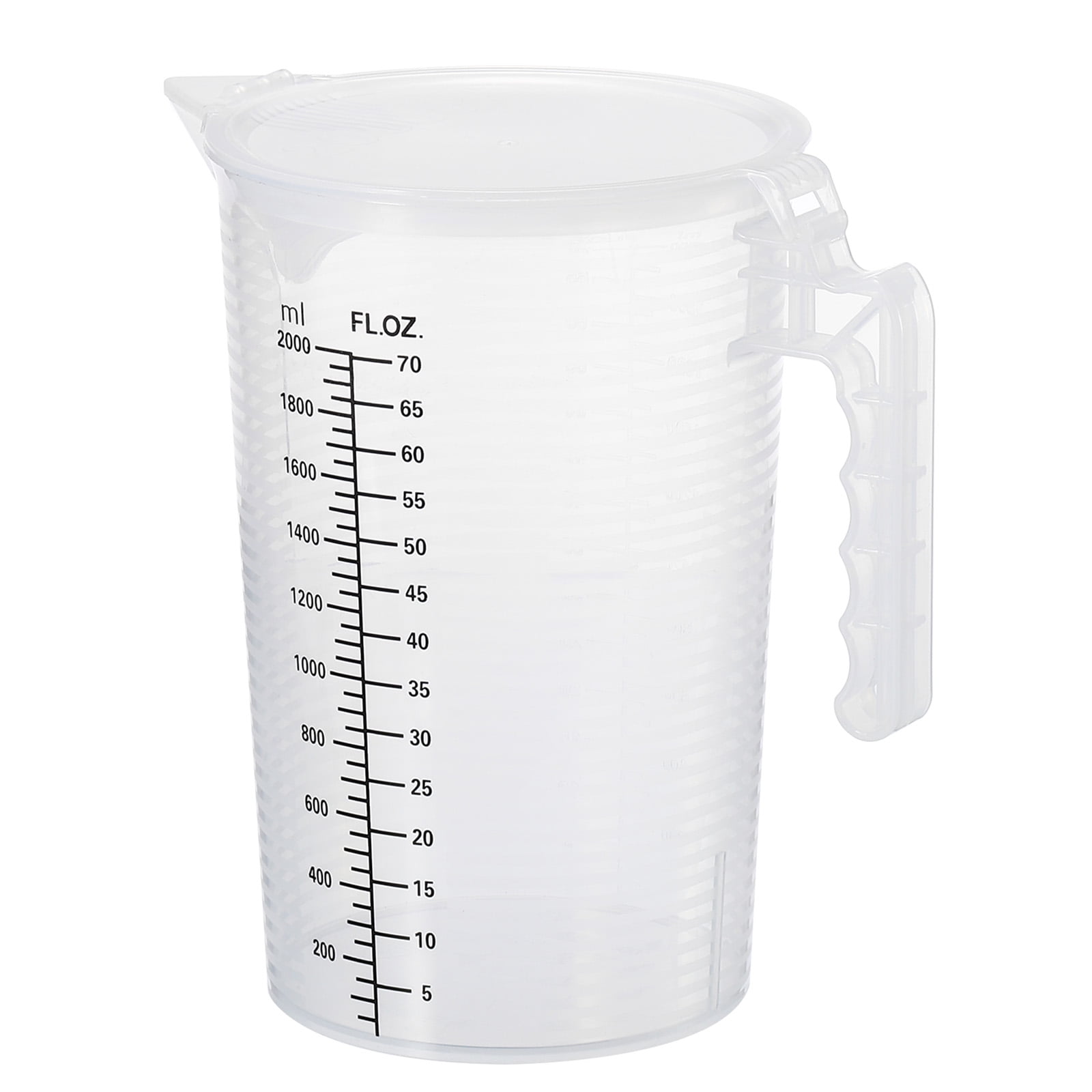 Uxcell Graduated Beaker, 2000ml PP Plastic Liquid Measuring Cup Double ...