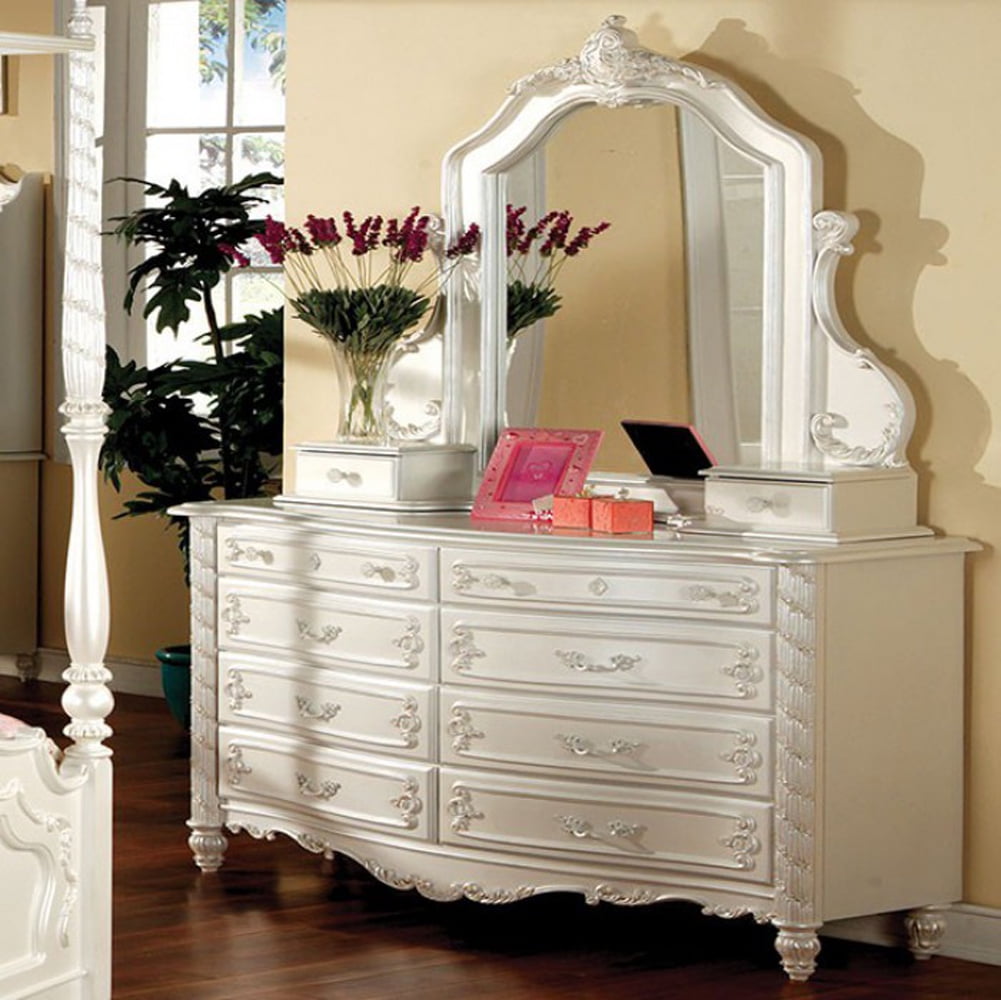 Pristine Style Dresser, Pearl White - Walmart.com