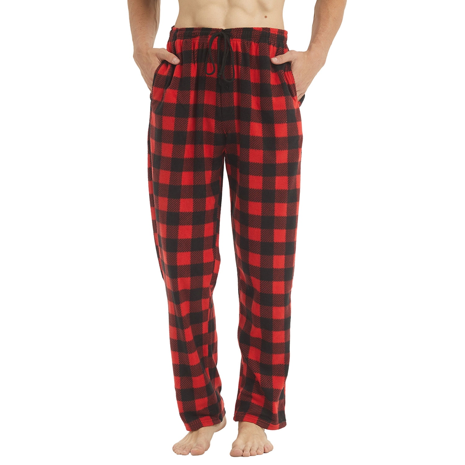 Click here for Lanbaosi Mens Pajama Pants Men Fleece Plaid Lounge... prices