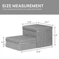 Walnest Pet Stairs 2-Step Dog Ramp Ladder with Storage Boxes,Folding ...