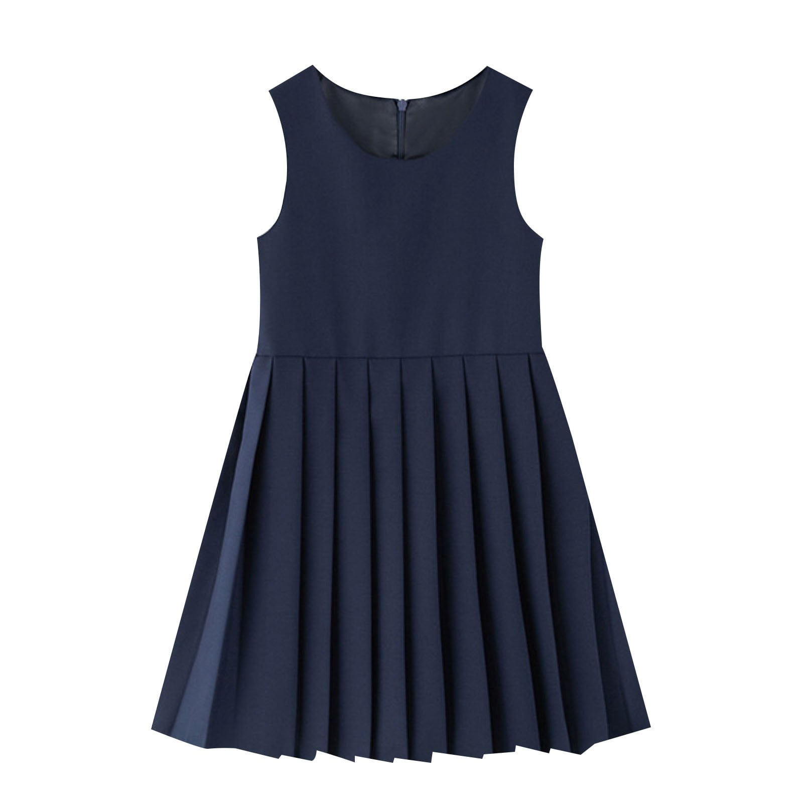 Click here for Ameiaea Girls School Uniform Sleeveless Pleated Dr... prices
