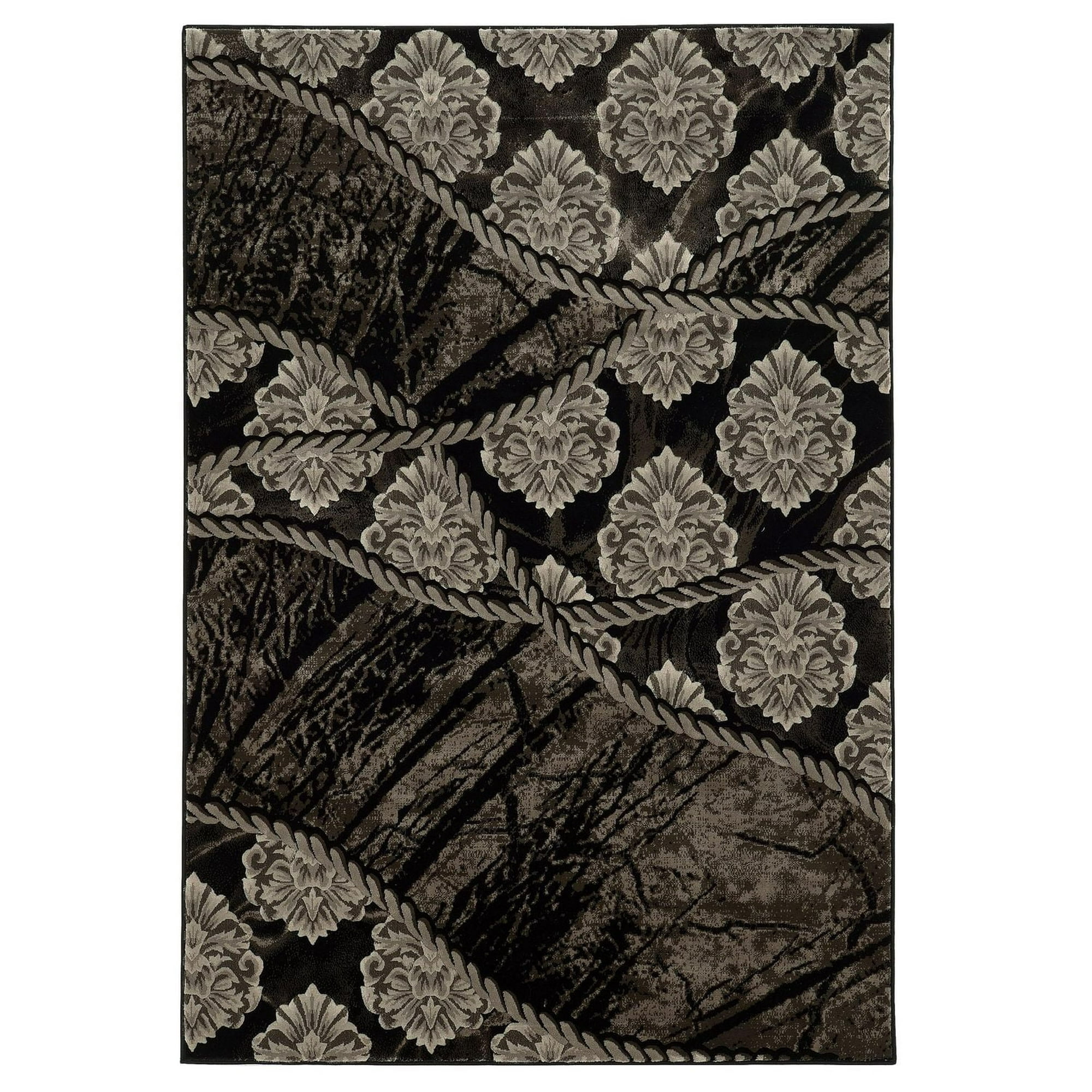 Click here for Linon Jewel Ybor Brown & Black 5 X 76 Area Rug 5 F... prices