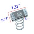 1/4-20 Strut Channel Nuts, 10 Pack Thickened Standard Spring Nut with ...