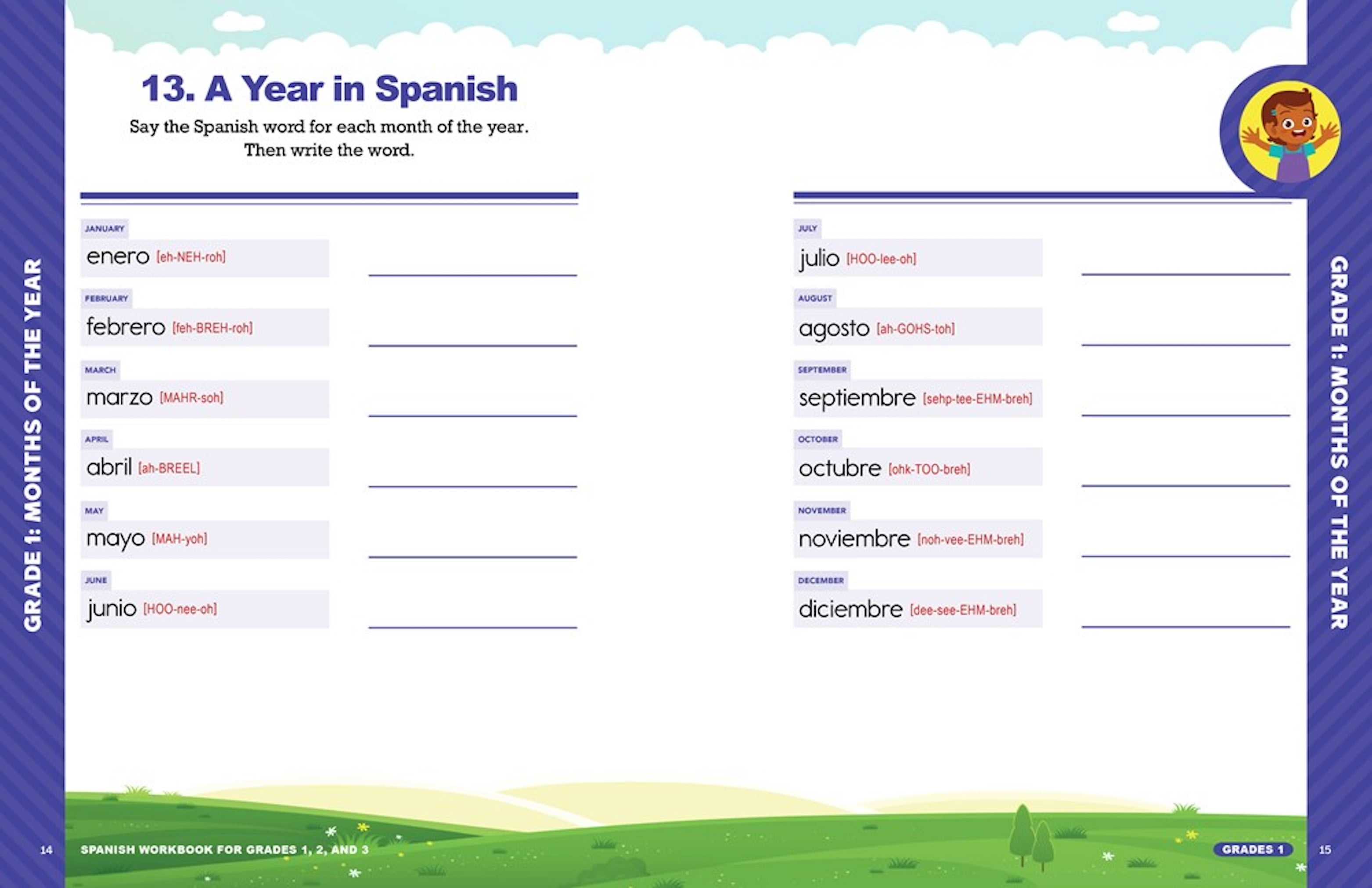 Months Of The Year In Spanish Worksheets