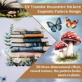 3 Sheets UV Rub on Transfer Stickers, The Magic Book Theme 3D ...