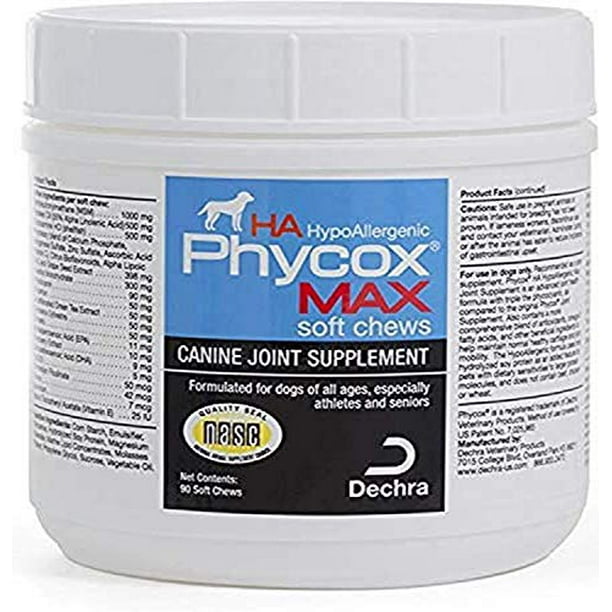 Dechra Phycox MAX Hypoallergenic (HA) Soft Chews, Joint Supplement for ...