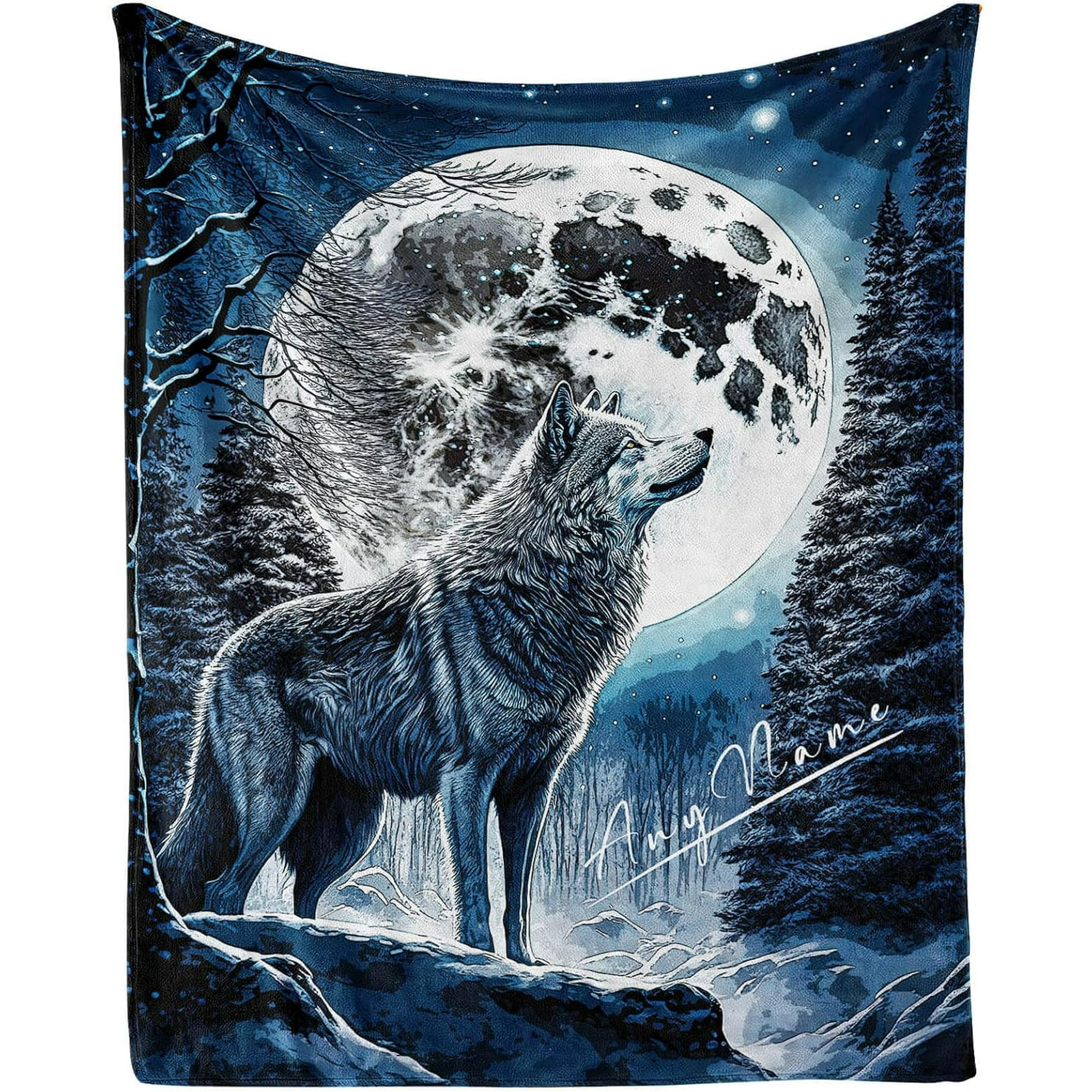 Click here for Kljhyu Wolf Throw Blanket  60 X 50 Flannel Cool Wo... prices