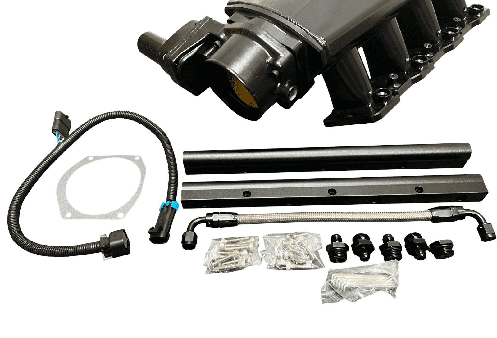 Buy Jack Spania Racing LS Low Profile Metal Fabricated Intake Manifold ...