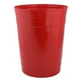 3 Gallon Red Cup Trash Can, Plastic Office Trash Can, Pack of 6 ...