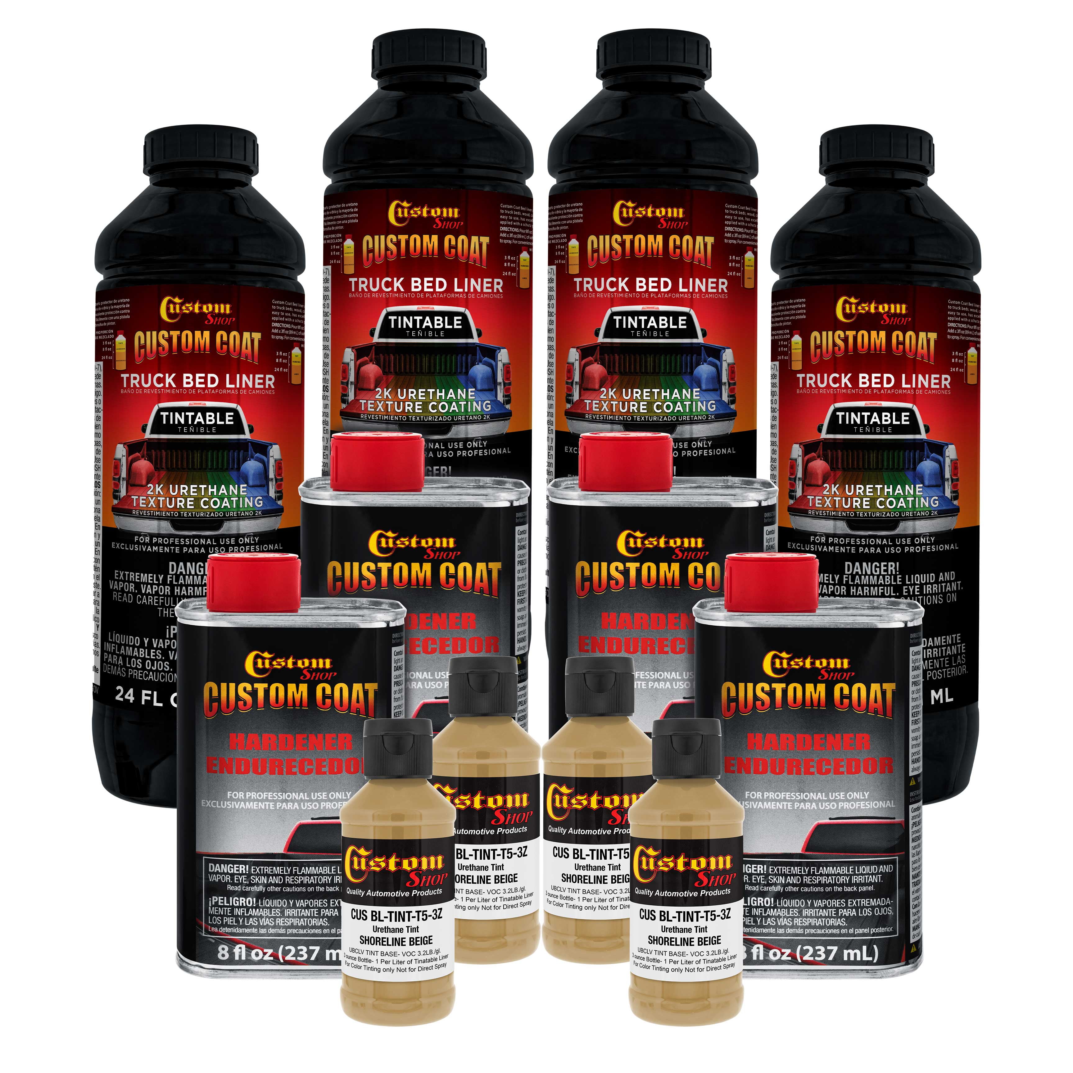 Custom Coat Shoreline Beige 1 Gallon Urethane Spray-On Truck Bed Liner ...