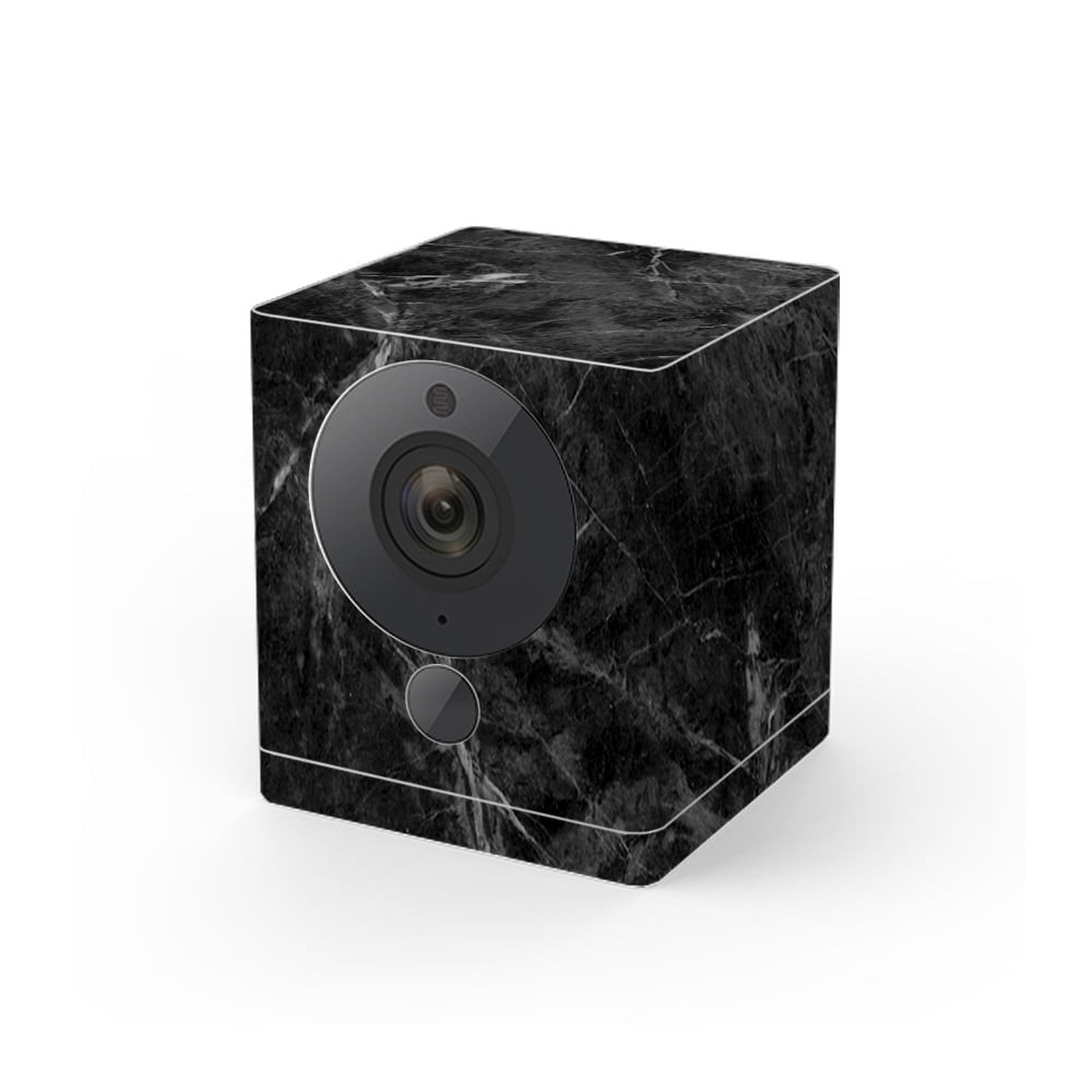 Skin Decal Wrap Compatible With Wyze Cam V2 Sticker Design Black Marble ...