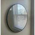 Aidoly 20-Inch Round Mirror, Black Metal Frame Bathroom Wall Mirror for ...