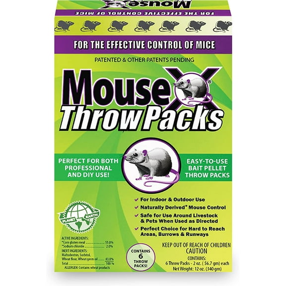 Just One Bite II Rodent Bait Blocks, 16 oz Each, Pack of 8, For Rats ...