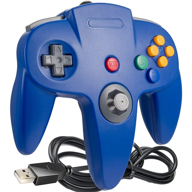 [USB Version] USB N64 Controller, XYCCA N64 Wired PC Gamepad [3D Analog Stick] for Windows PC ...