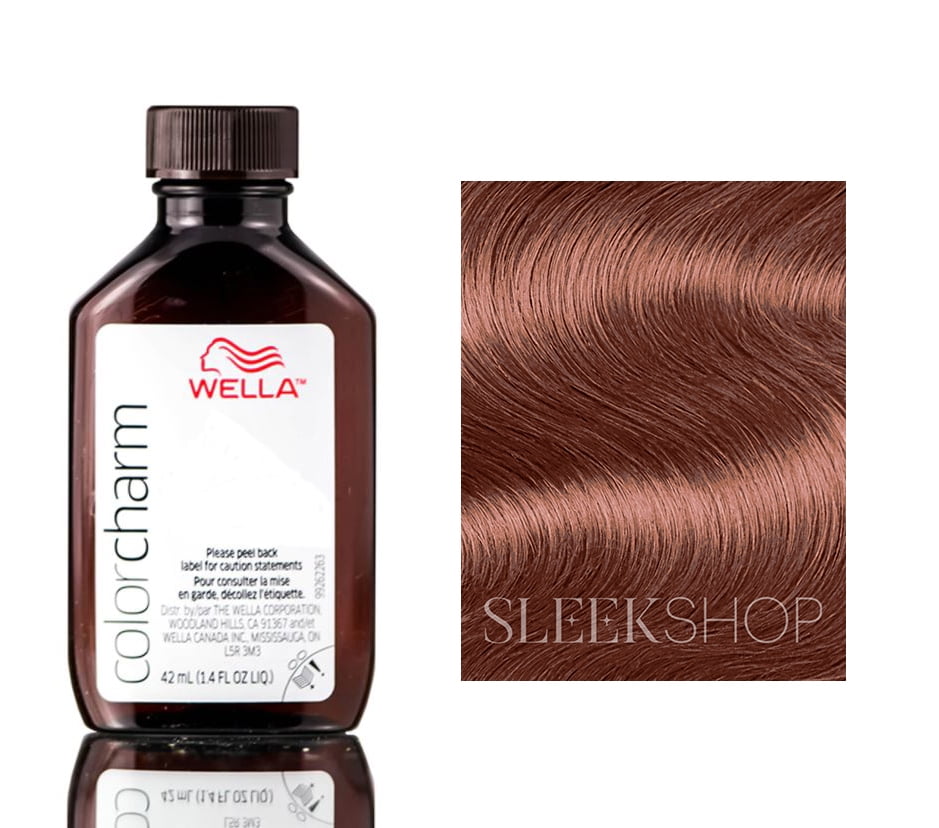 4RG/347 - Dark Auburn , Wella Color Charm LIQUID Permanent Hair color ...
