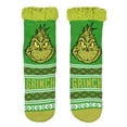 Dr. Seuss Socks The Grinch Socks Women's Grinch Face Fair Isle Sweater ...