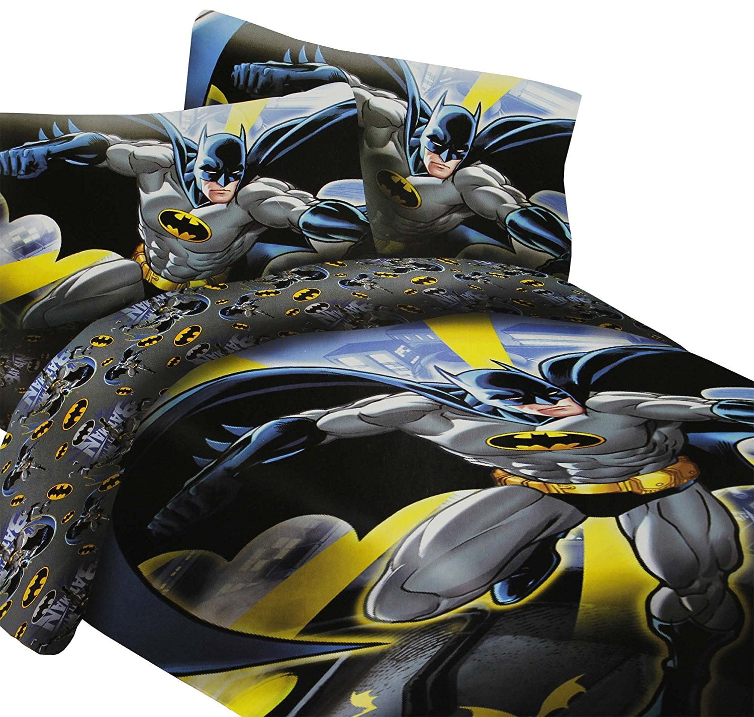 Batman In the City 4 Piece Full Comforter Set - Walmart.com