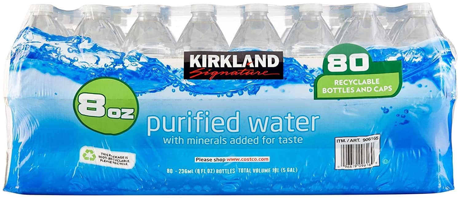Kirkland Signature Premium Drinking Water 8 Ounce 80 Count Walmart