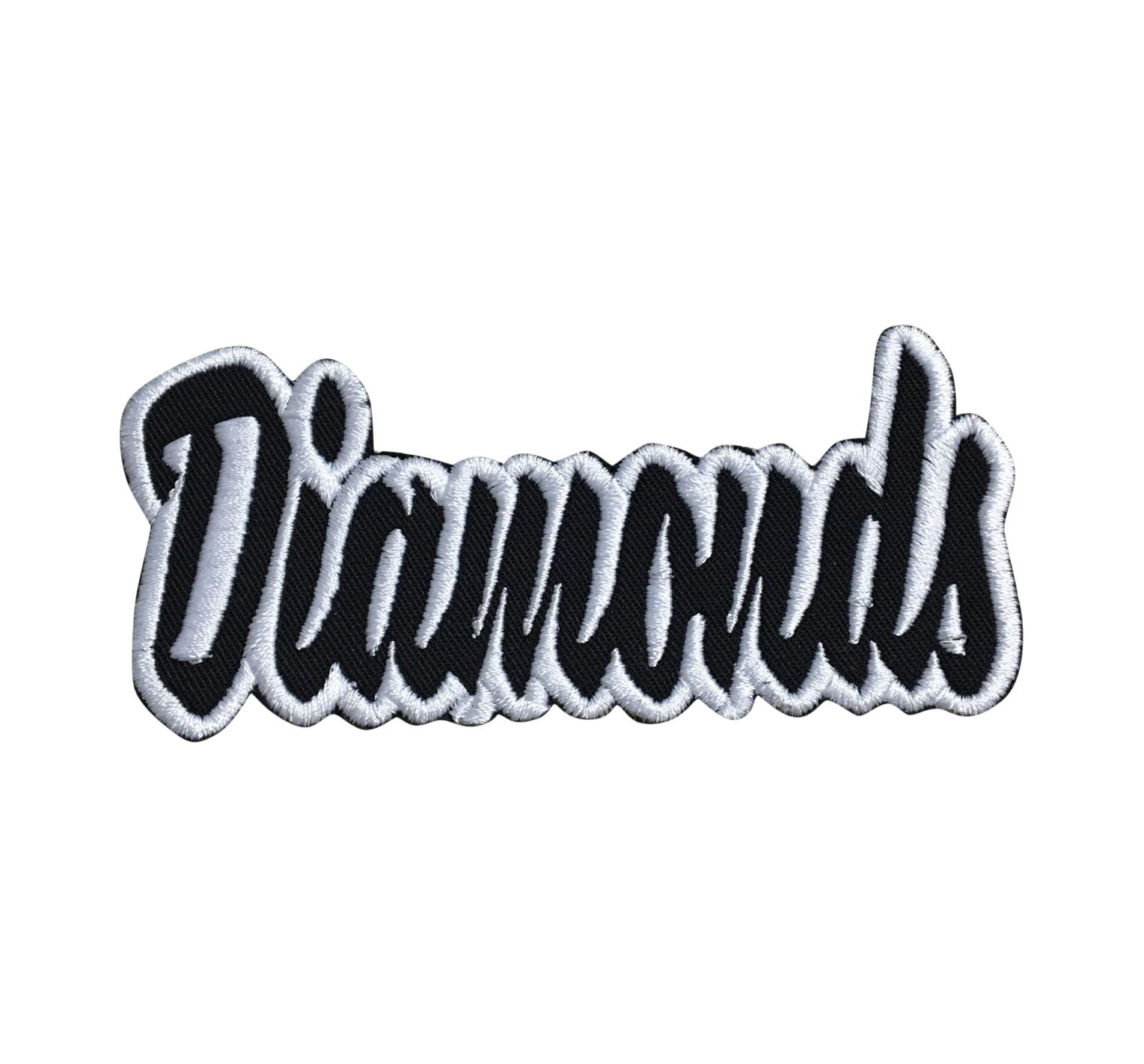 Diamonds - Black/White - Team Mascot - Words/Names - Iron on Applique ...