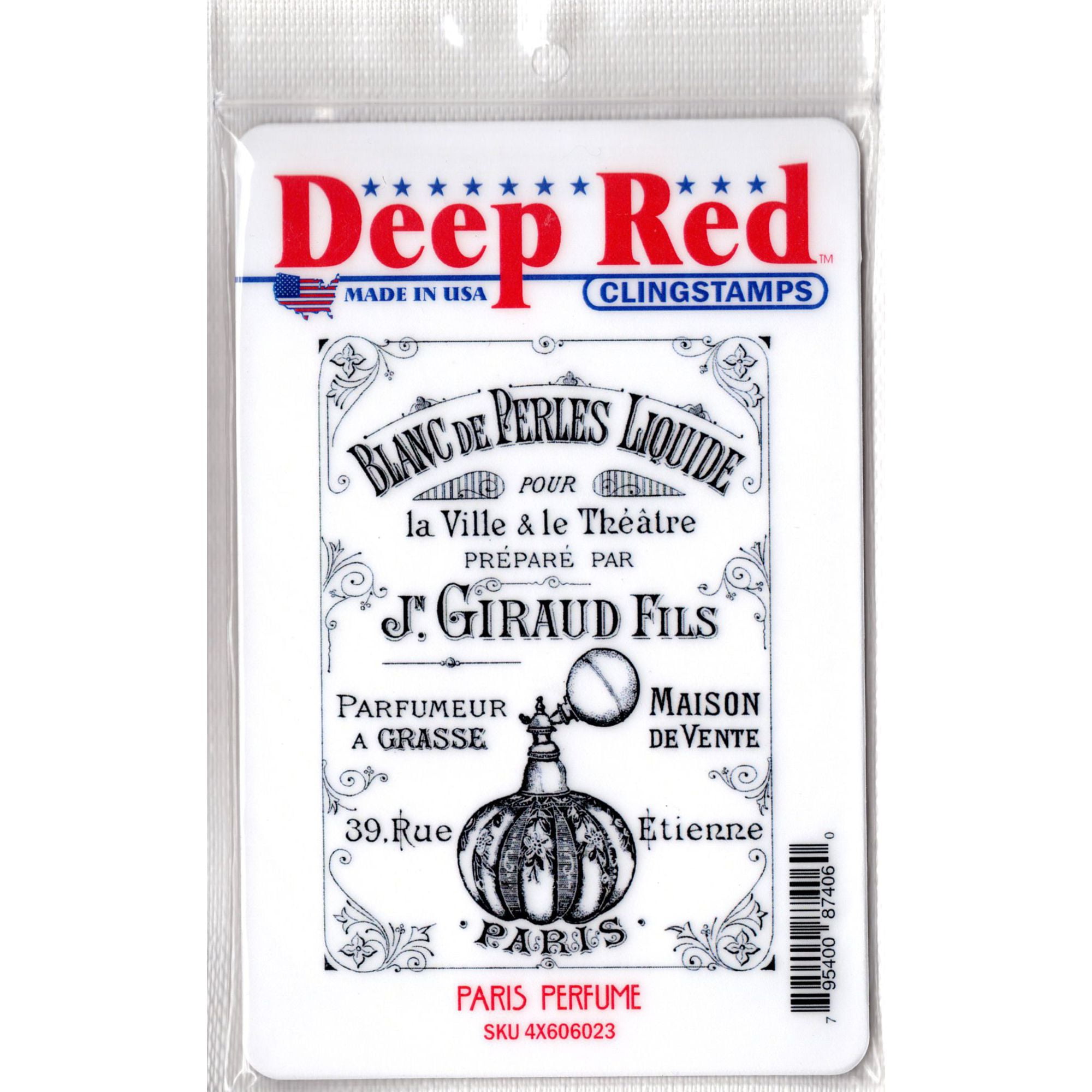 Deep Red Stamps Paris Perfume Rubber Cling Stamp - Walmart.com