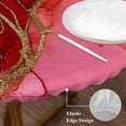 Abstract Red Ombre Marble Texture Round Fitted Tablecloth with Elastic ...