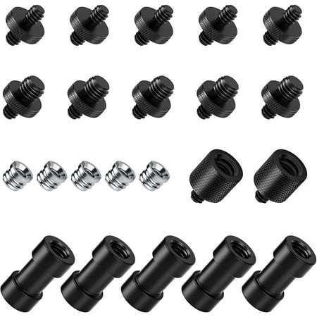 Camera Screw Adapter, 22 Pieces 1/4” to 1/4” and 1/4” to 3/8” Tripod ...