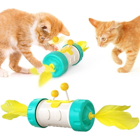 Interactive Cat Toys for Indoor Cats Automatic Cat Feather Toy Cat ...