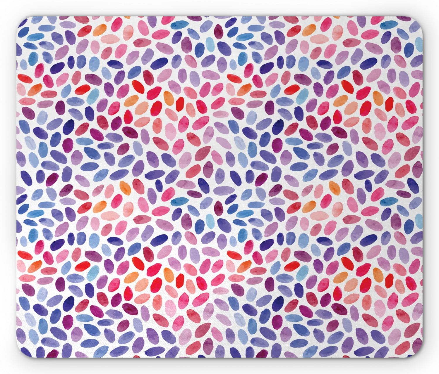 Colorful Mouse Pad, Abstract Watercolor Style Print with Brush Stroke ...