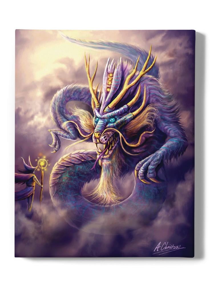 Dragon God Ithrios. Wrapped Canvas -Anthony Chirstou Designs, - Walmart.com