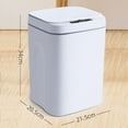 Touchless 4.22 Gallon Automatic Motion Sensor Smart Trash Can Bathroom ...
