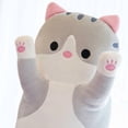 43in Long Cat Plush Toy Soft Stuffed Animal Plush Kawaii Cat Pillow ...
