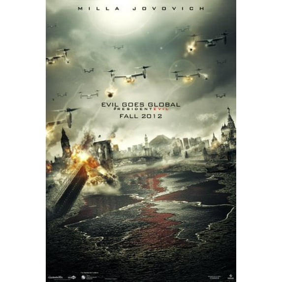 Resident Evil Retribution Movie Poster Reprint 27inx40in for any room ...