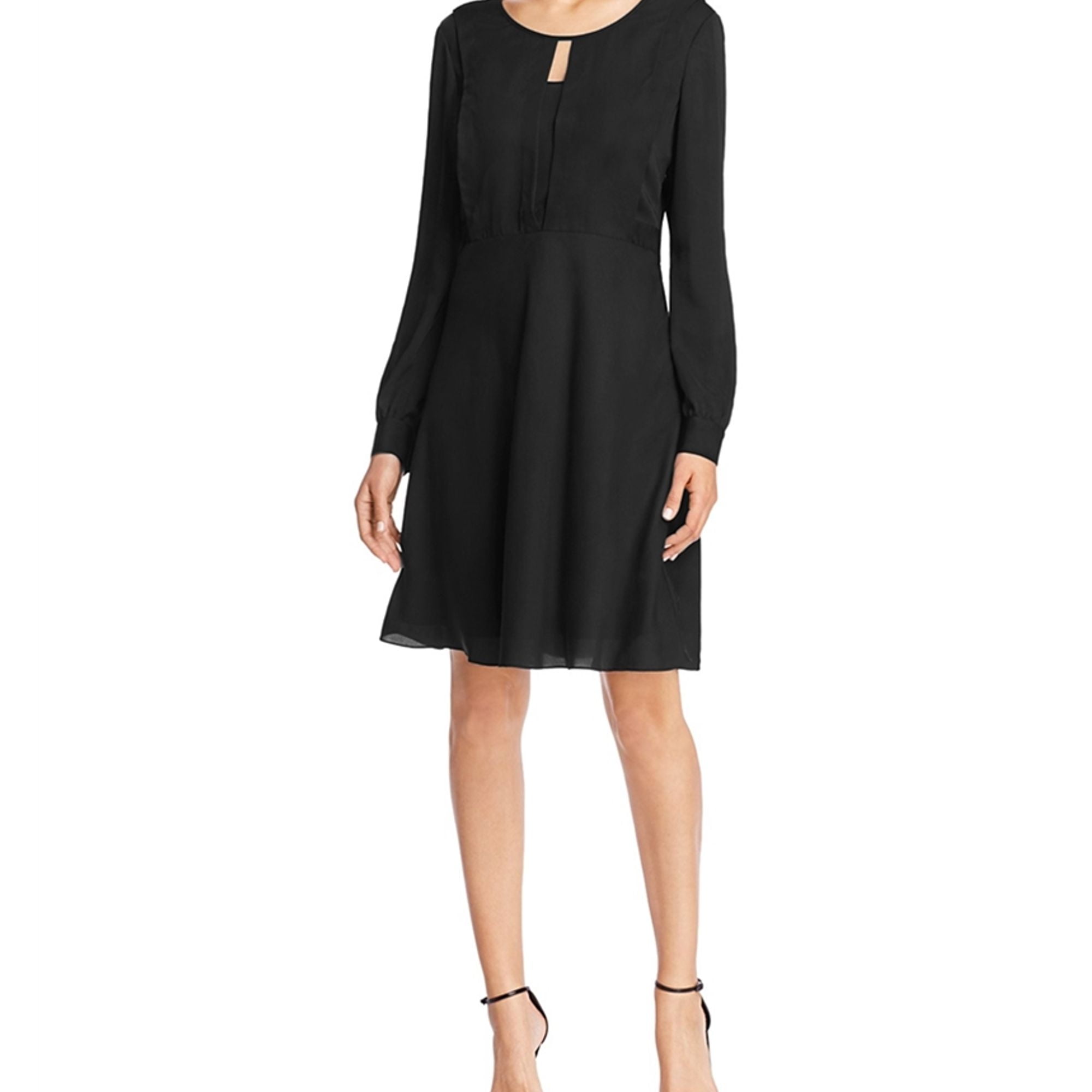 Finity Womens Solid A-line Dress, Negro, 10 | Walmart en línea