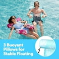 Joyfy 2PCS Inflatable Pool Floats with Mesh Bottom, Adjustable Floating ...